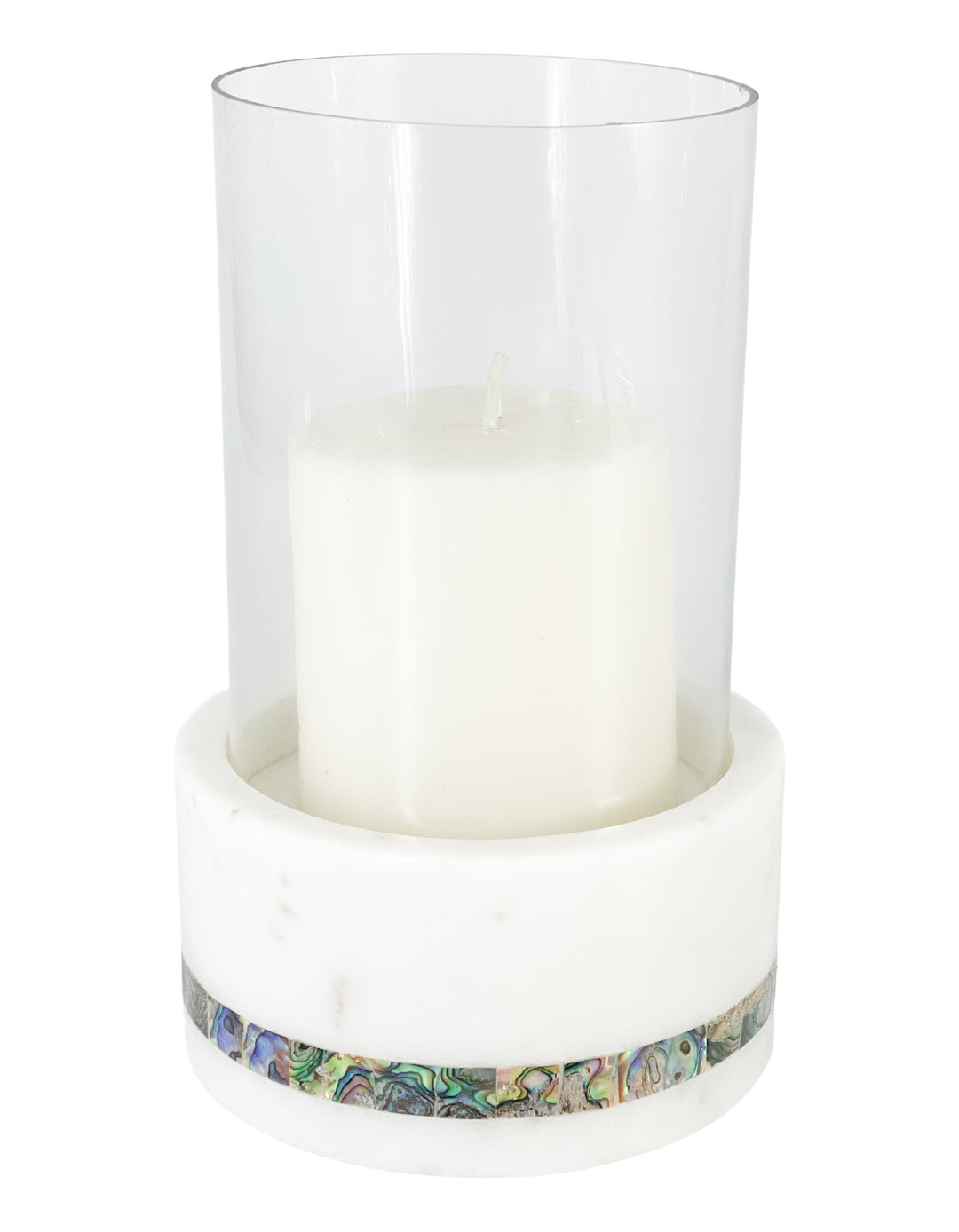 Anaya 7.63" Marble Tabletop Hurricane | Wayfair