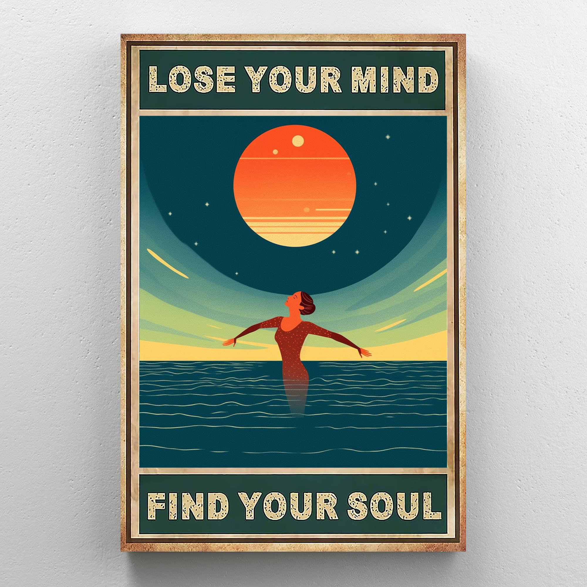Trinx Lose Your Mind Swimming On Canvas Graphic Art | Wayfair