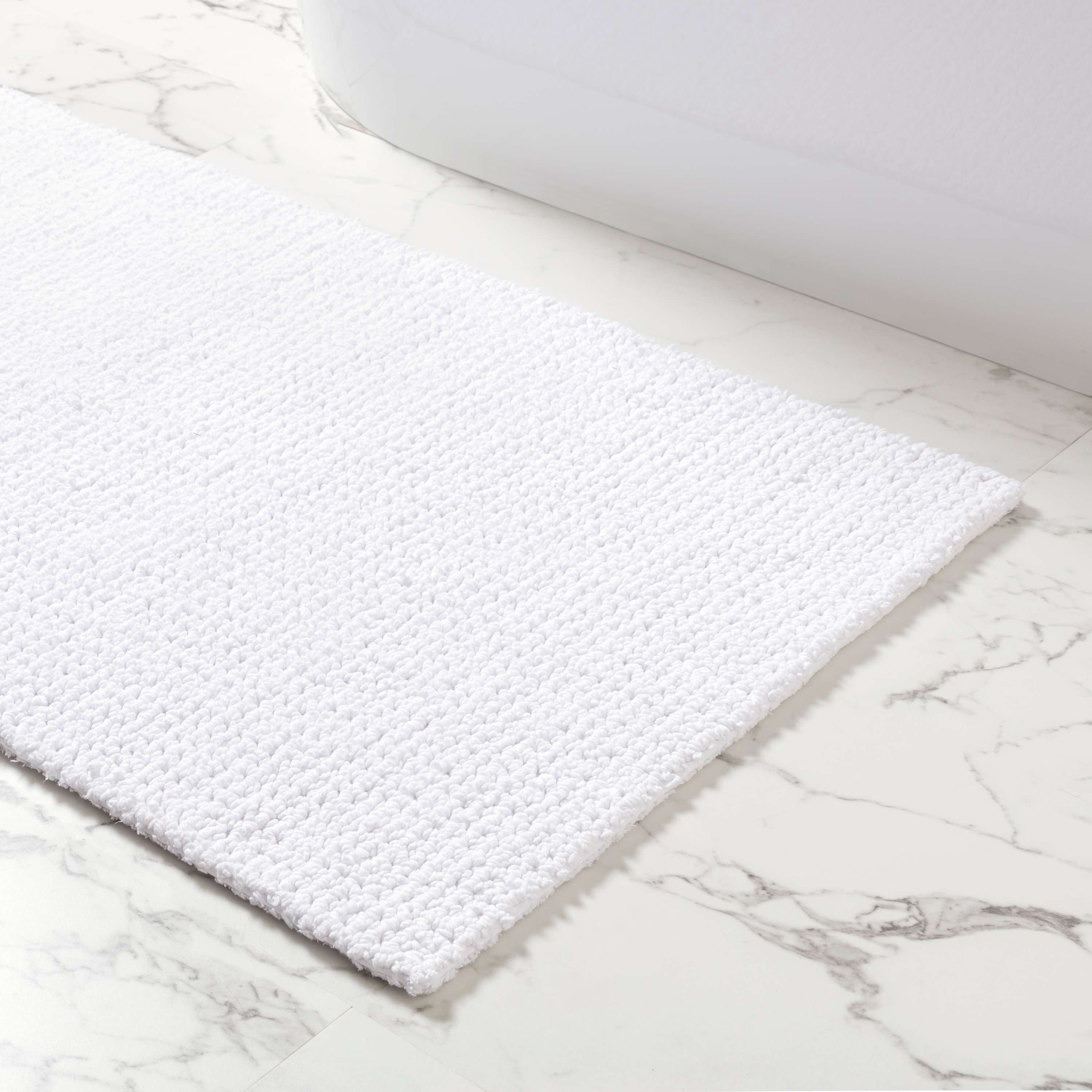 Pine Cone Hill Modesto White Bath Rug & Reviews | Wayfair