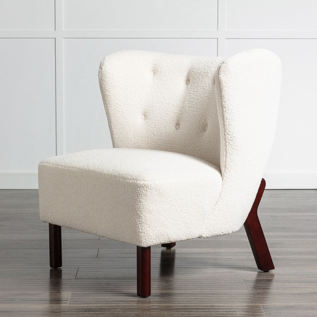 Red Barrel Studio® Shontee Tufted Polyester Upholstered Back Accent ...