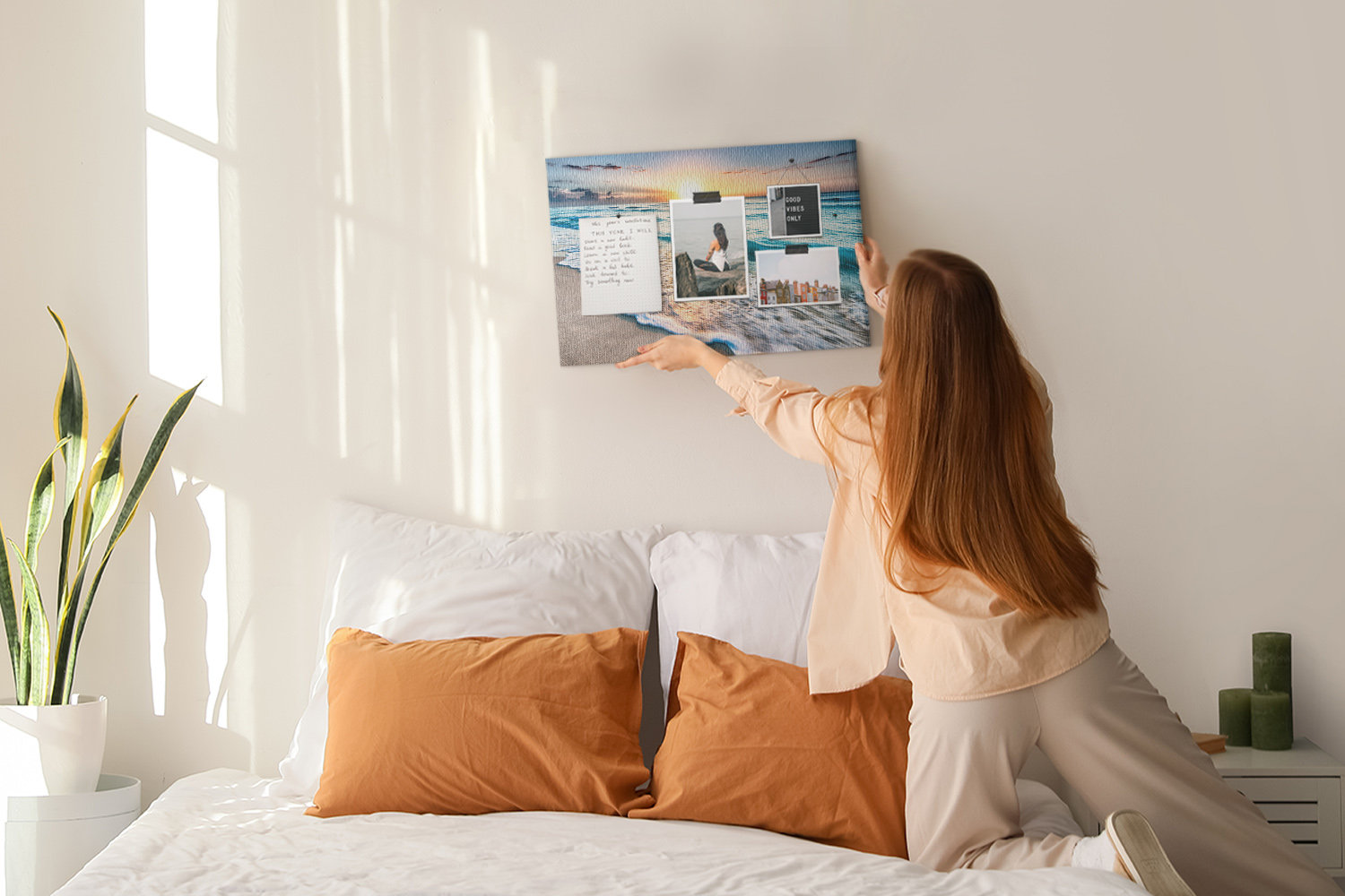 East Urban Home Wall Mounted bulletin board print decorative wall pin ...