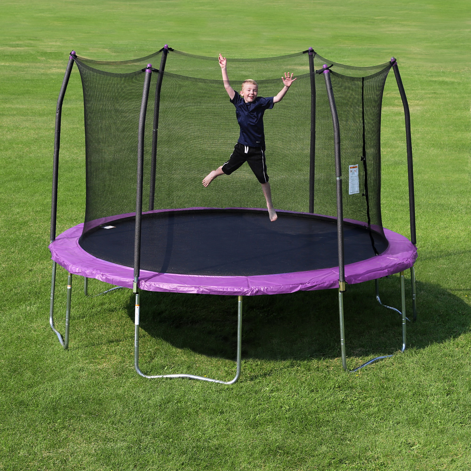 Skywalker Trampolines 12' Round Trampoline with Safety Enclosure ...