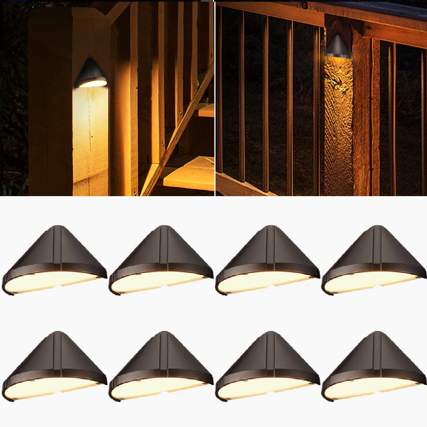 LEDVANS 12-24V LED Landscape Deck Step Lighting, 5W Low Voltage Deck ...
