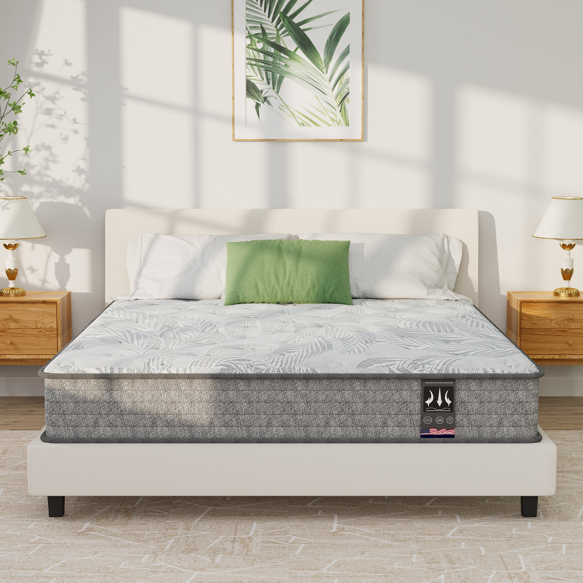 Alwyn Home 12" Pocket Spring Hybrid Mattress in a box with CertiPURUS ...