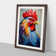 Brambly Cottage Chicken Cubism No.2 - Single Picture Frame Art Prints ...