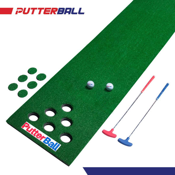Putterball Golf Pong Game Set The Original - Includes 2 Putters, 2 Golf ...