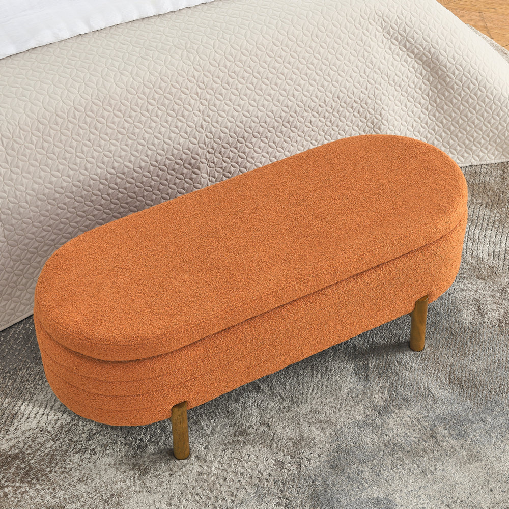 Corrigan Studio® Ottoman Oval Storage Bench | Wayfair