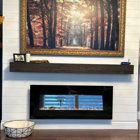 Loon Peak® Senda Solid Acacia Wood Mantel & Reviews | Wayfair