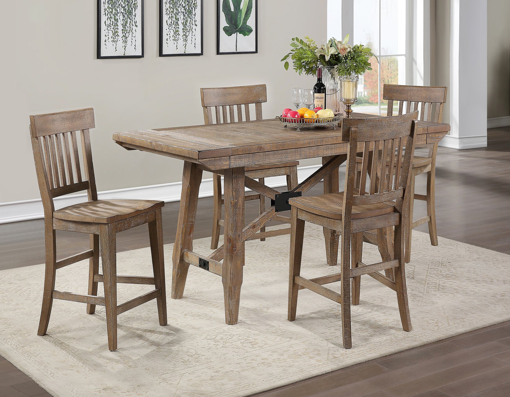 Red Barrel Studio® Riverdale Counter Set(Counter Table & Chairs) | Wayfair