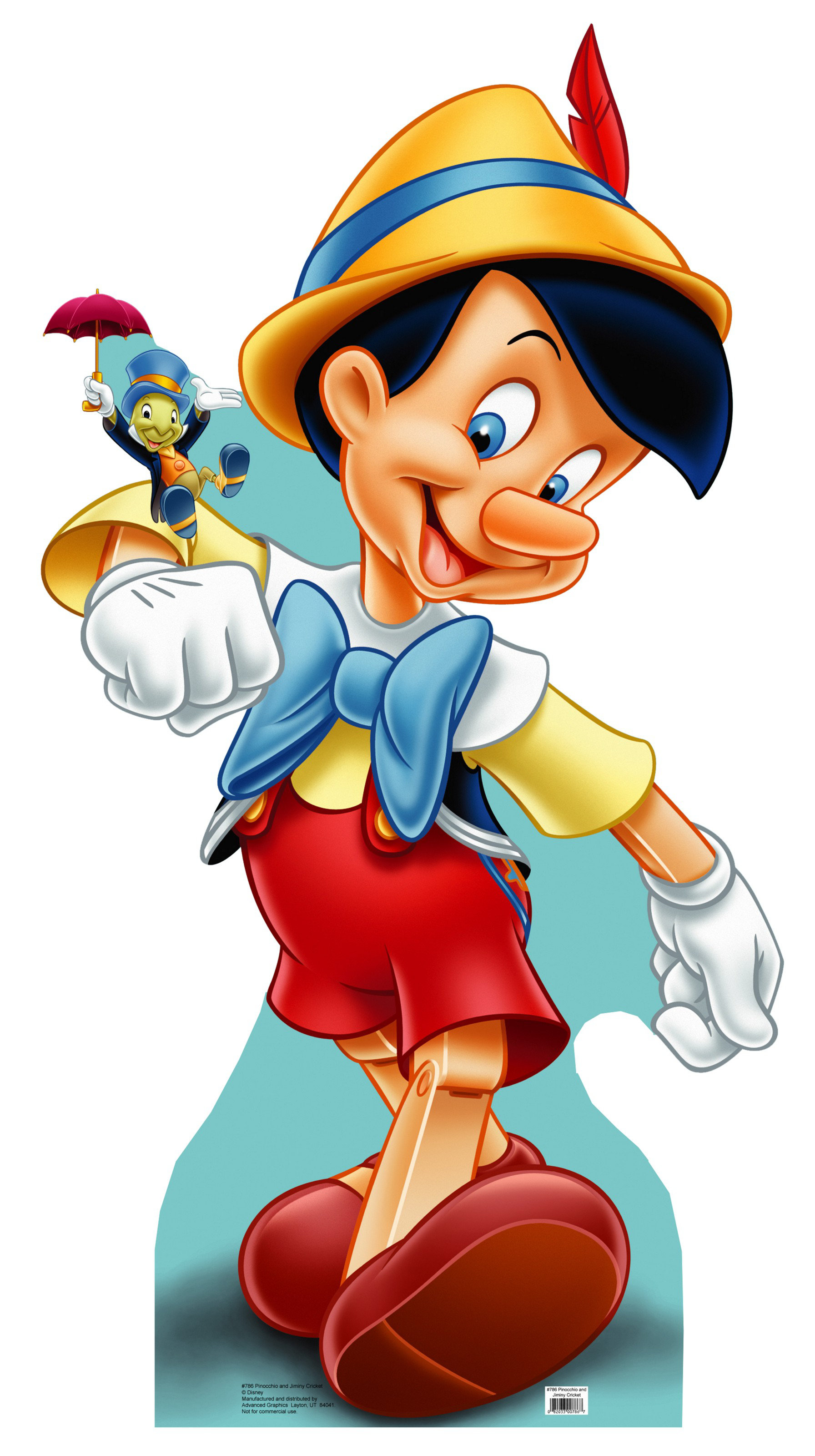 Advanced Graphics Pinocchio and Jiminy Cricket Life-Size Cardboard ...