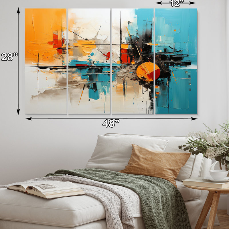 Wrought Studio™ Collage Fusion V - Abstract Collages Metal Wall Decor ...