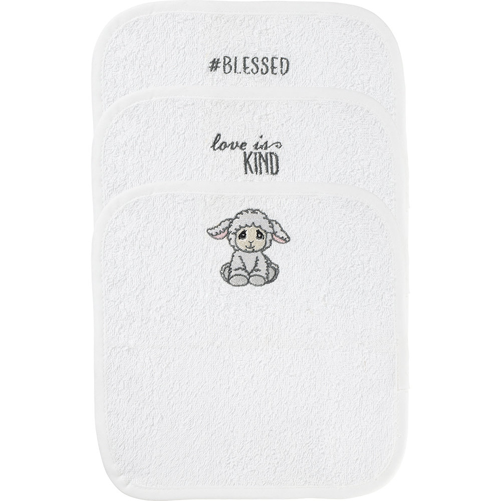 Trinx Lamb 3 Piece 100% Cotton Washcloth Towel Set | Wayfair