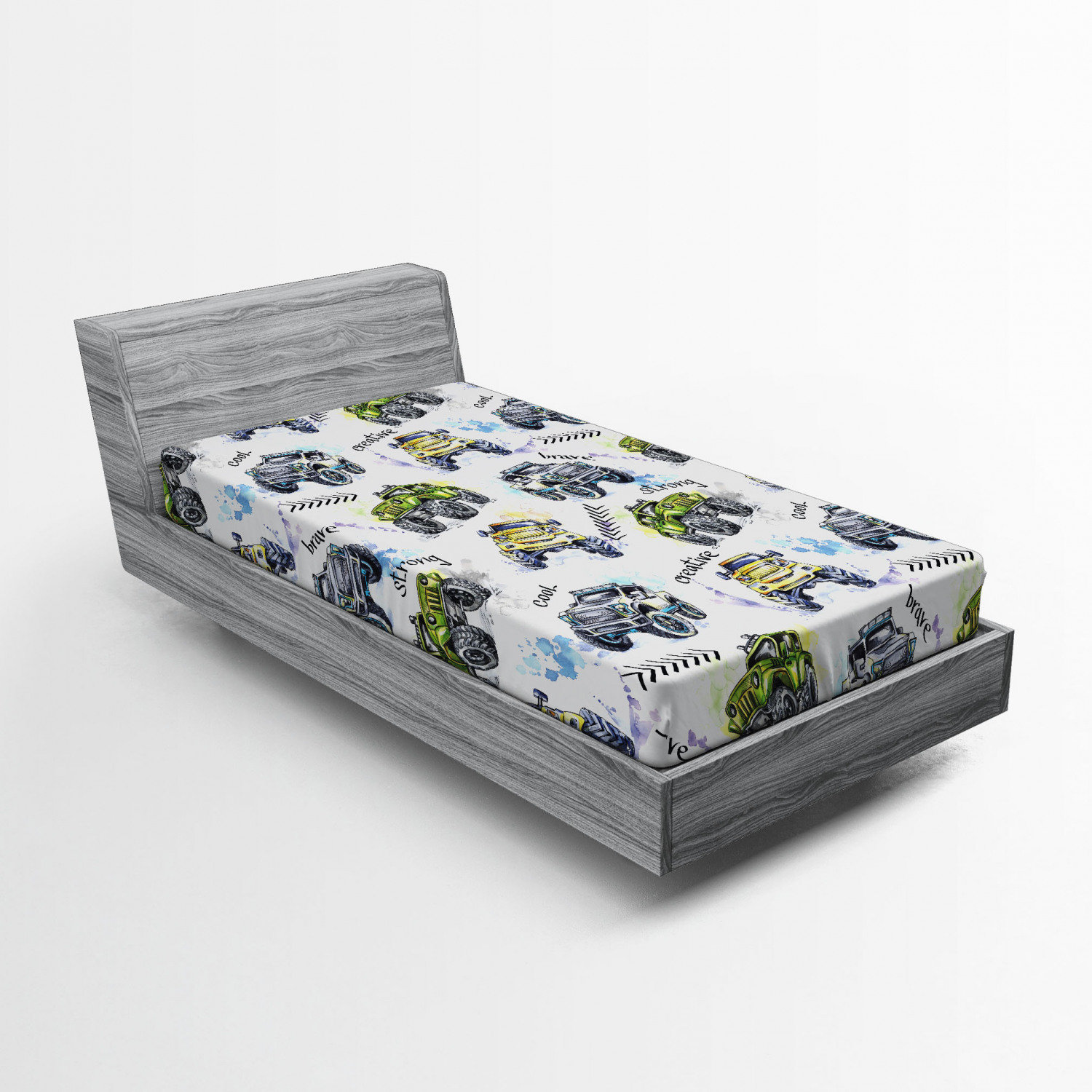Ambesonne Cars Fitted Sheet | Wayfair