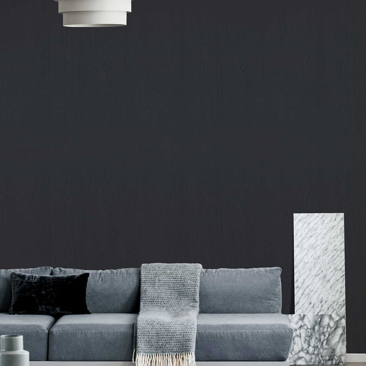 Gracie Oaks Colan Matte Peel & Stick Wallpaper Painted Wood Look Self ...