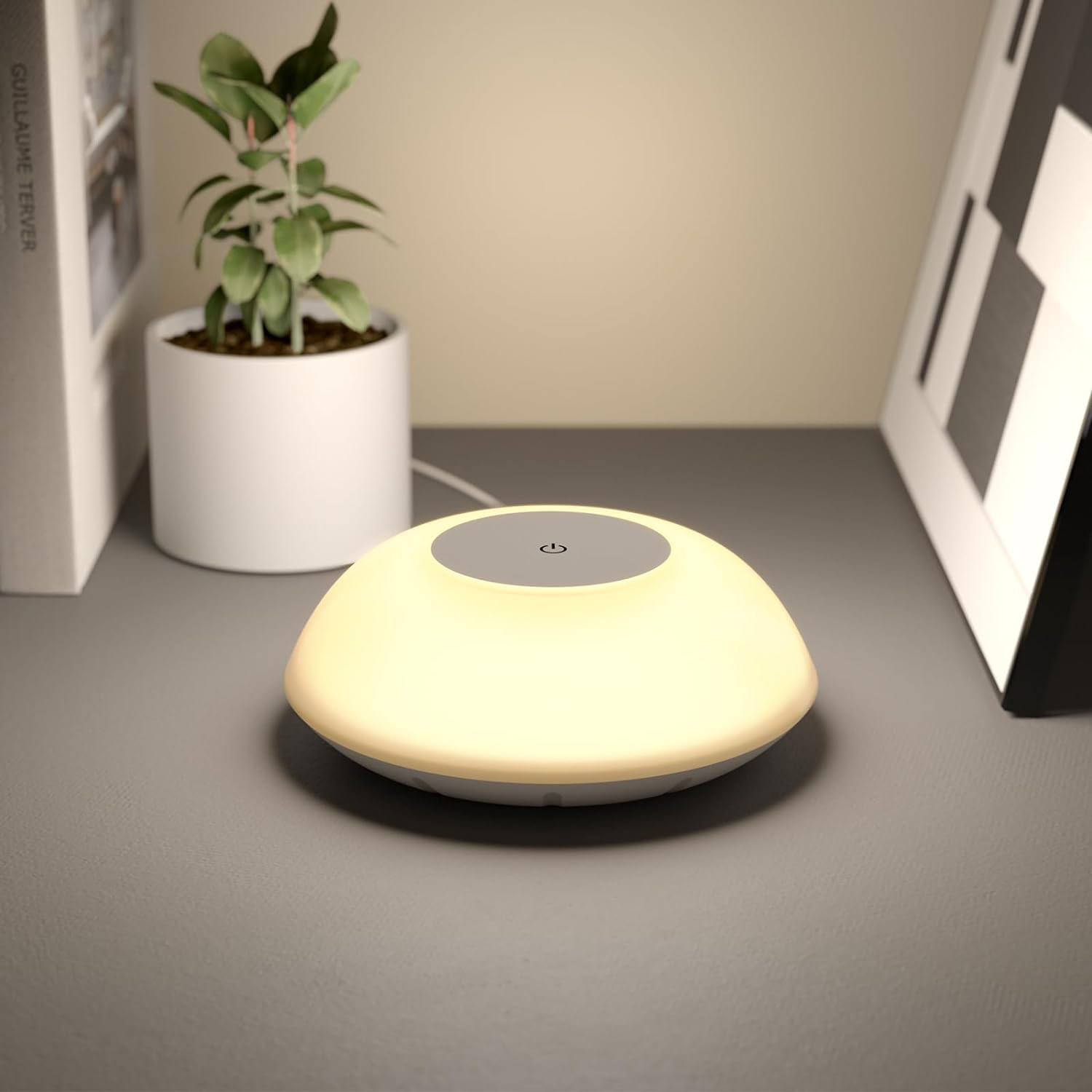 Wrought Studio Touch Bedside Table Lamp, Small LED Lamp for Bedroom ...