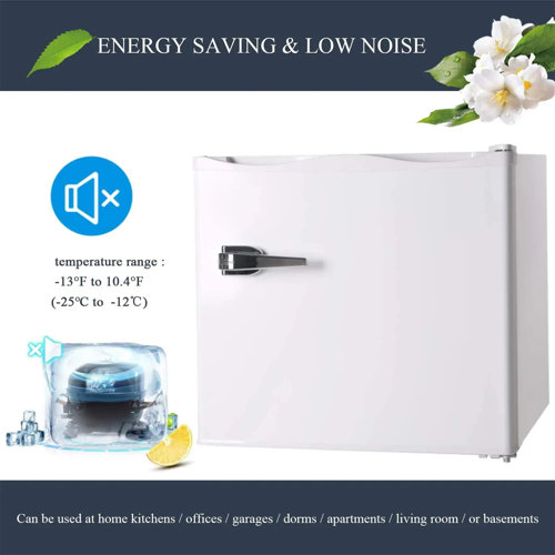 R.W.FLAME 1.2 Cubic Feet cu. ft. Compact Mini Freezer with Adjustable ...