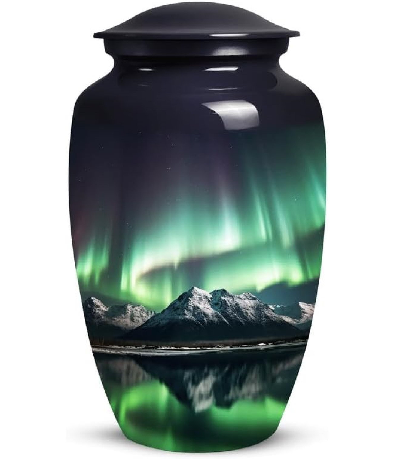 Loon Peak® Large Aurora Borealis Urn For Ashes Mom & Dad Cremation Urn ...