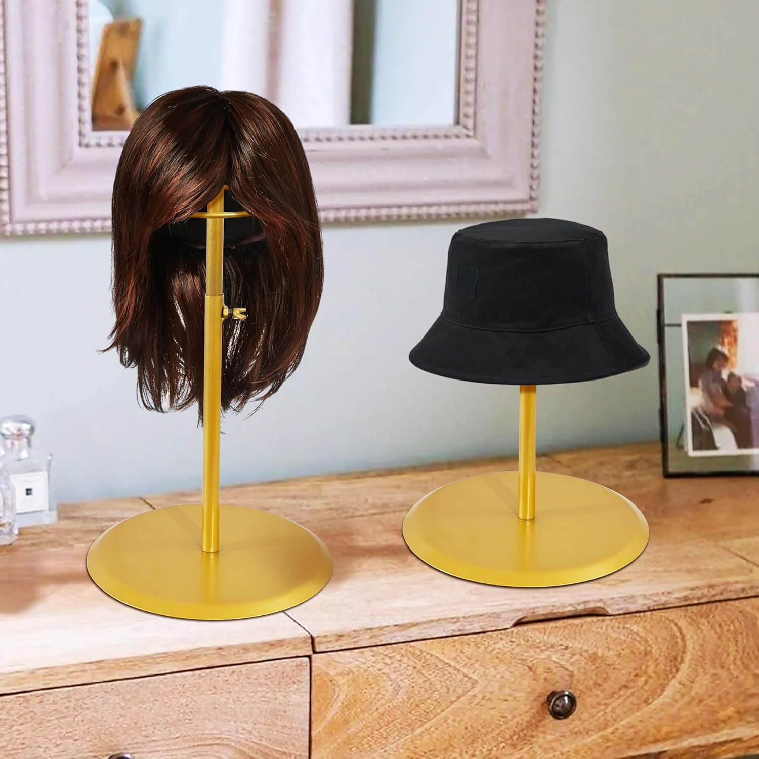 Everly Quinn 2 Pcs Hat Display Stand Adjustable Height, Stable ...