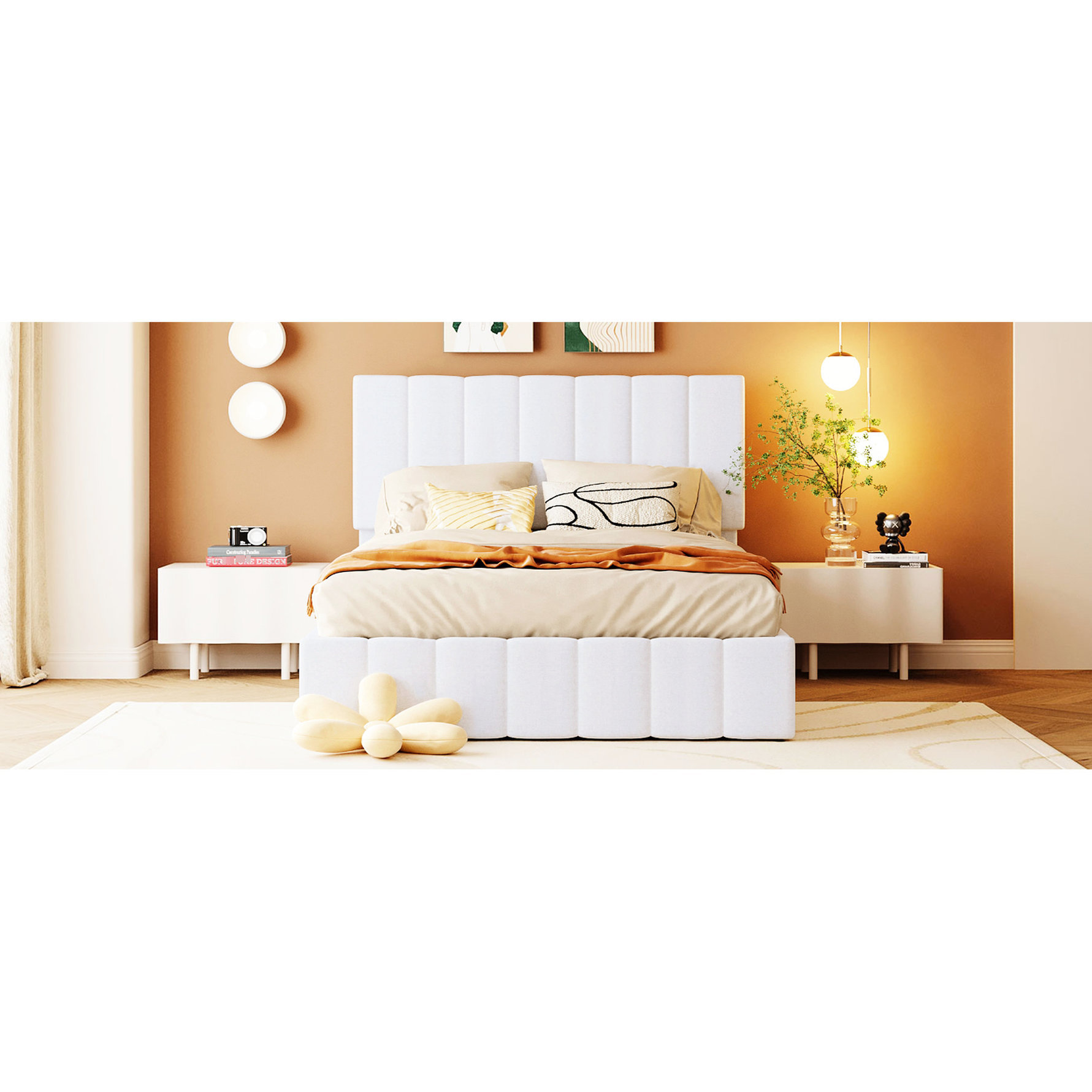 Latitude Run® Upholstered Platform Bed With Storage Feature Hydraulic ...
