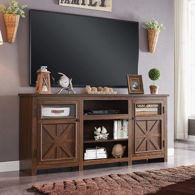 Gracie Oaks Unoss 66'' Media Console | Wayfair
