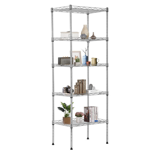 Rebrilliant Nivannah Metal Height -Adjustable Wall Mounted Shelving ...