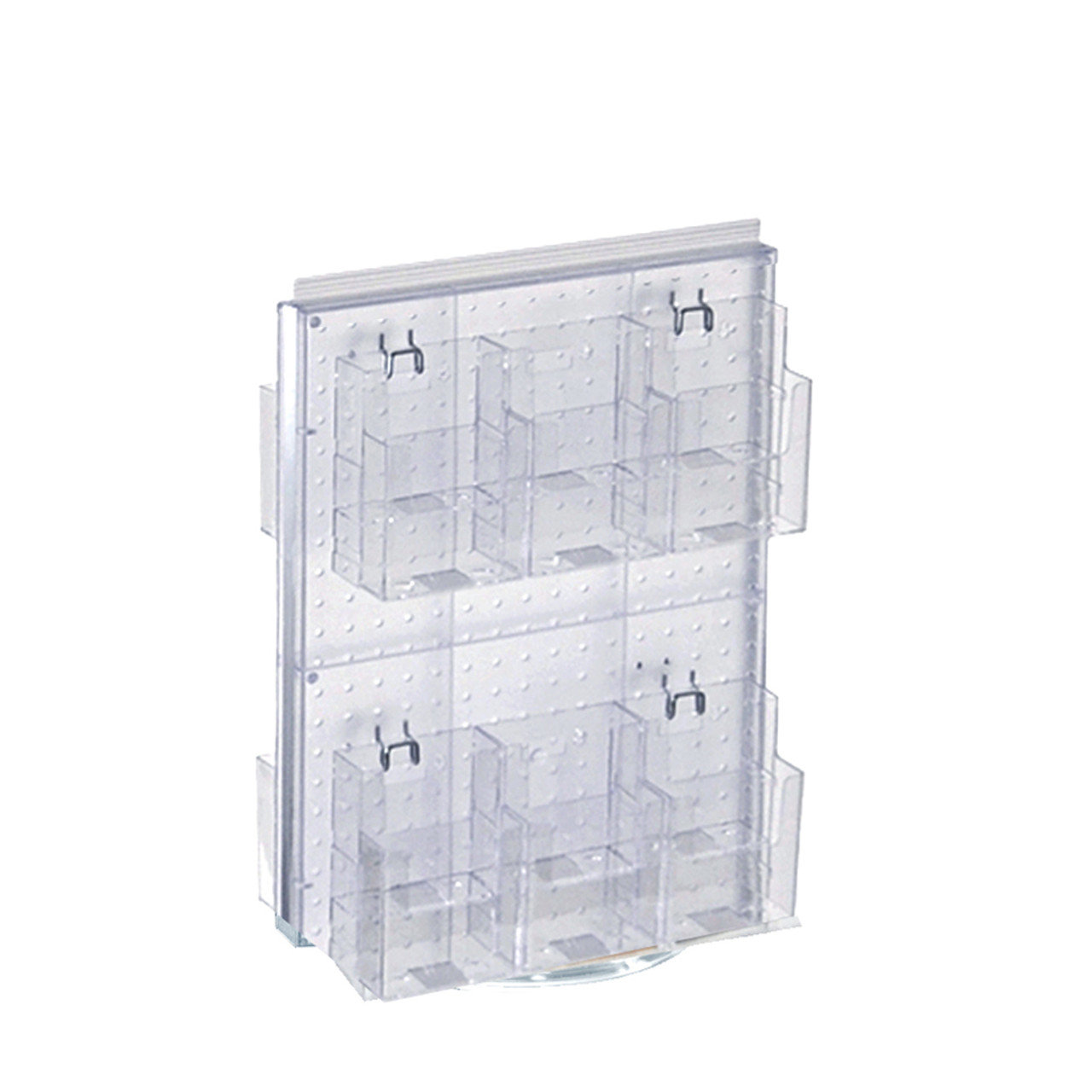 Azar Displays Double-Sided Revolving Pegboard Counter Display with ...