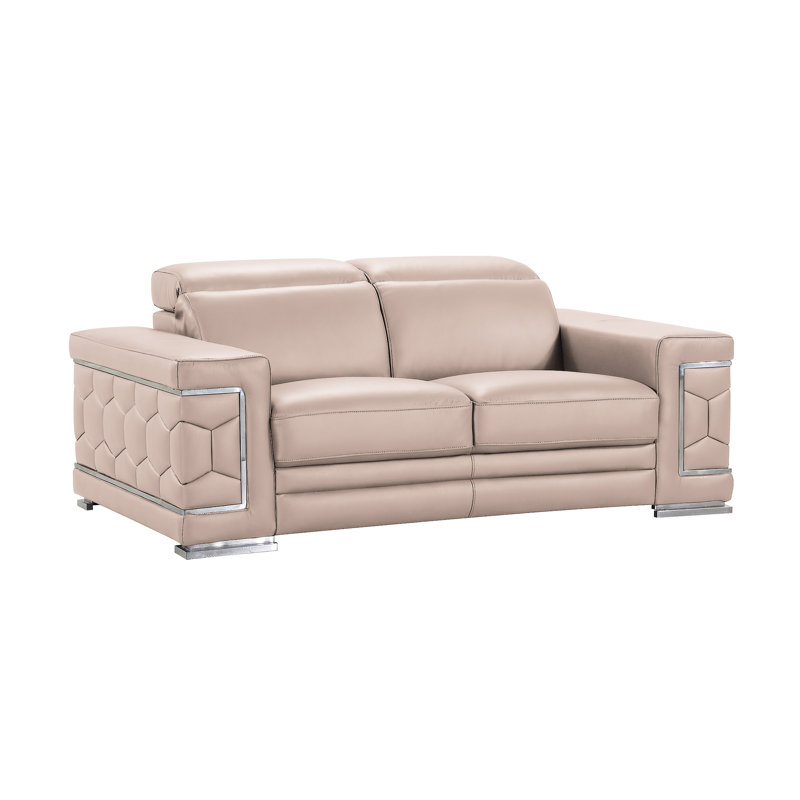 Orren Ellis Yurith 3 - Piece Leather Living Room Set & Reviews | Wayfair