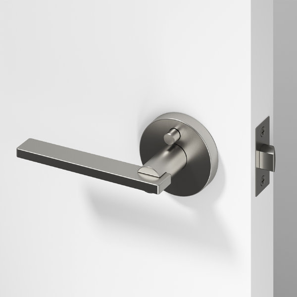 Okun Privacy Door Handle With Push Button 1 Pack | Wayfair