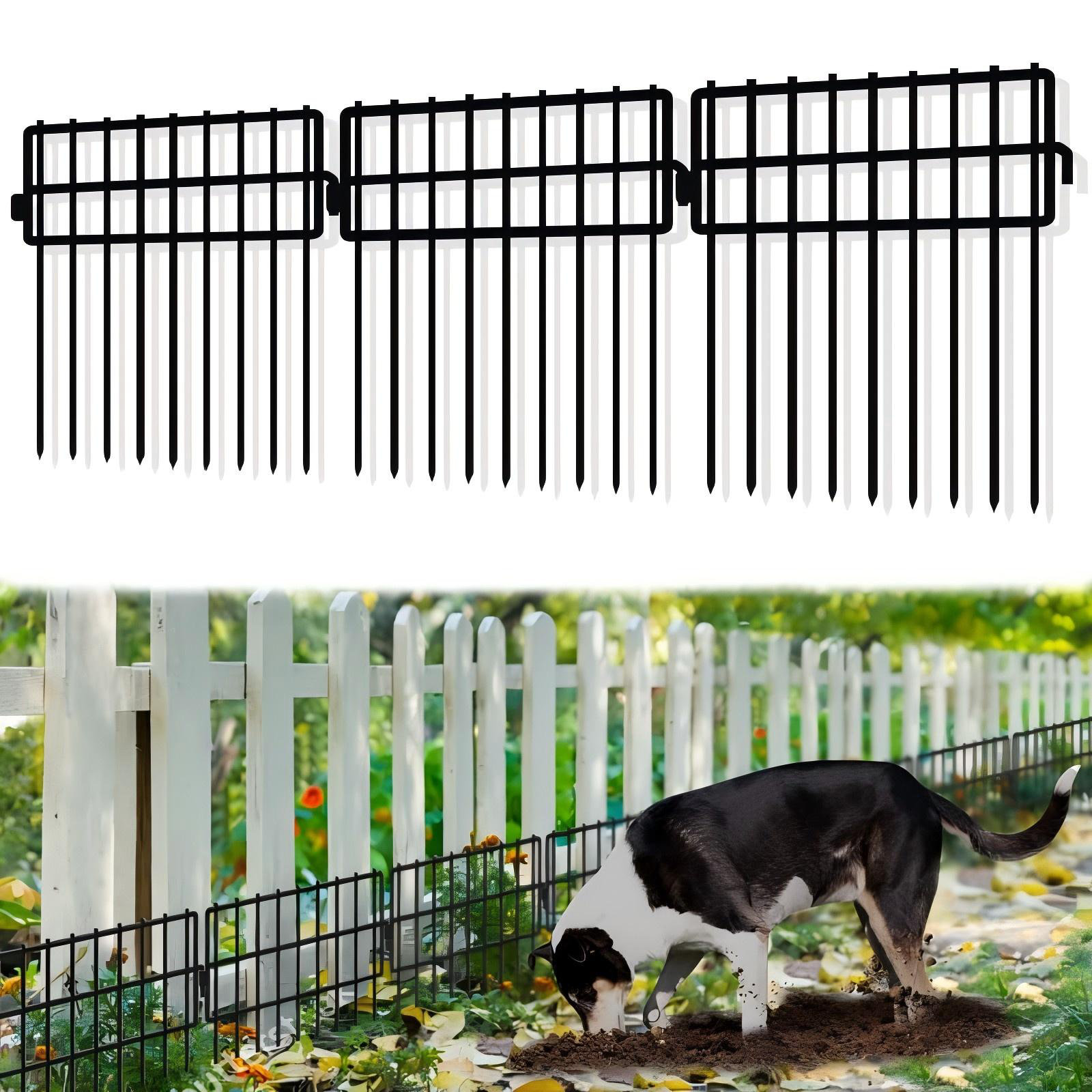 CONTIS 13In Subterranean Animal Blocker – 32Ft No-Dig Metal Fencing ...