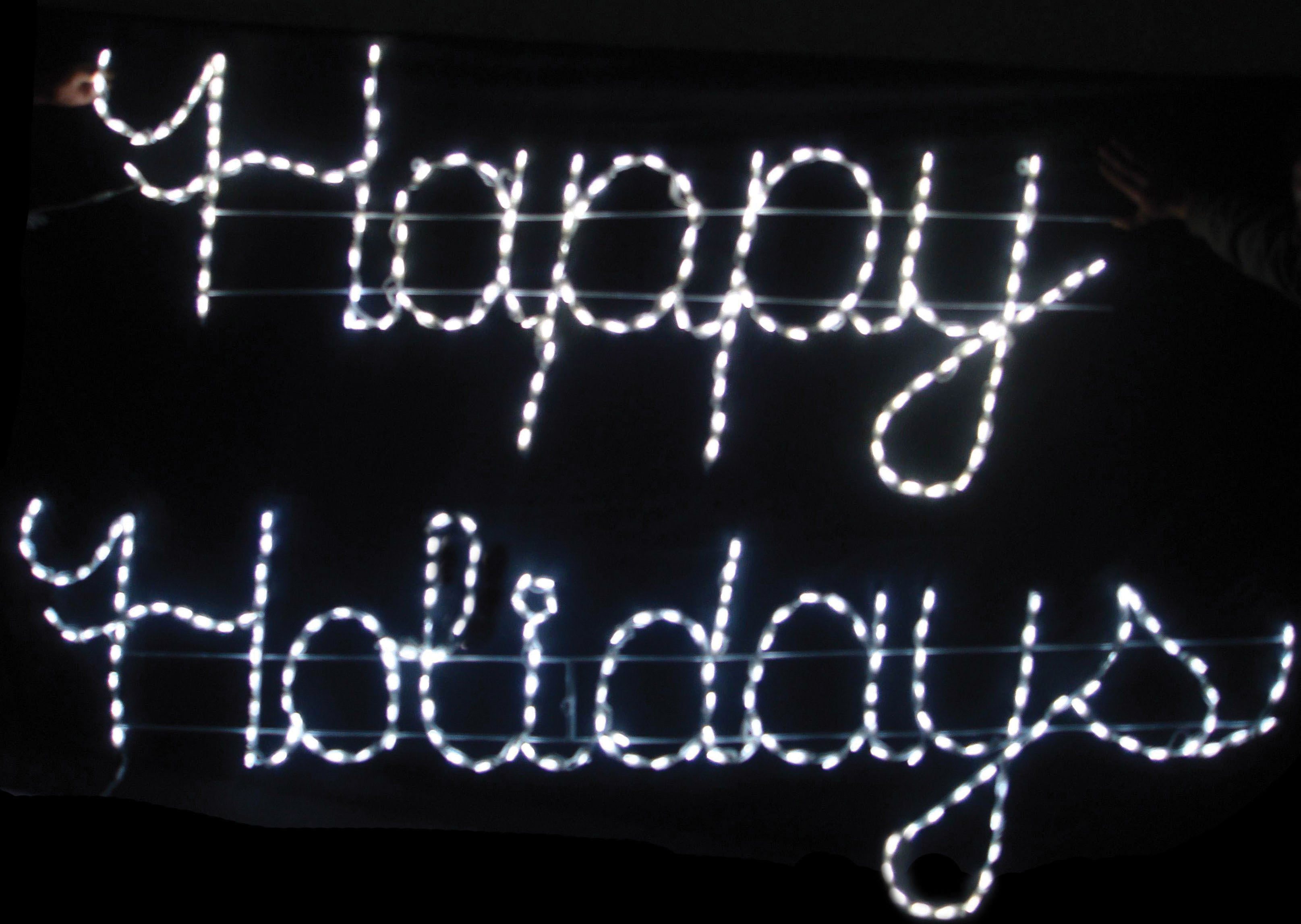 The Holiday Aisle® Happy Holidays LED Lighted Display & Reviews ...