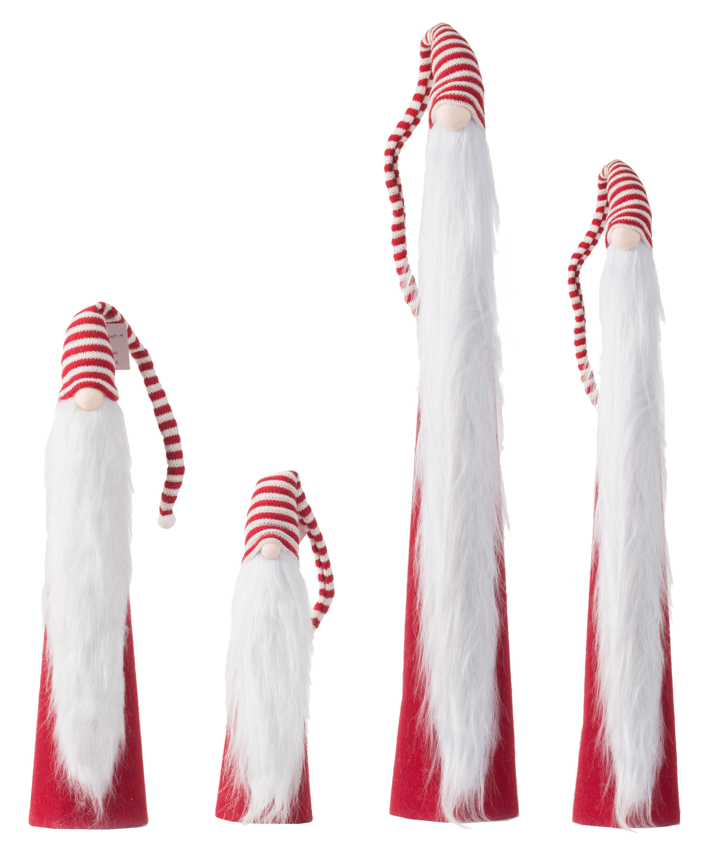 The Holiday Aisle® 4 Piece Skinny Cone Gnome Set | Wayfair