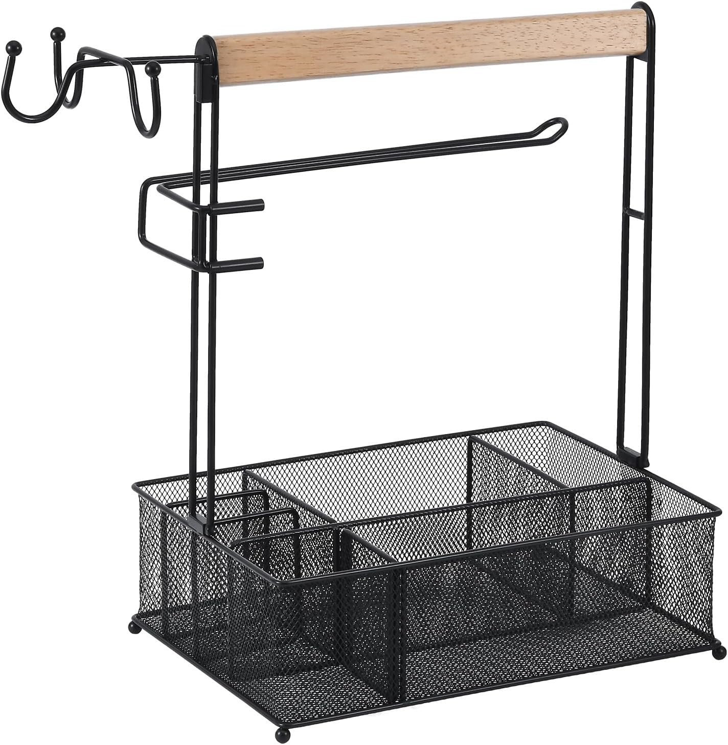 AMADA BBQ Grill, Picnic Grill Storage Rack For Camping Outdoor Mesh ...