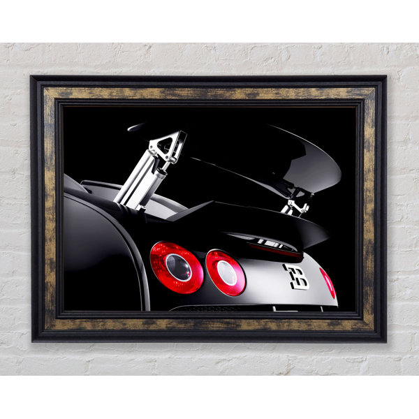 Bright Star Bugatti Veyron Rear Black - Single Picture Frame Art Prints ...