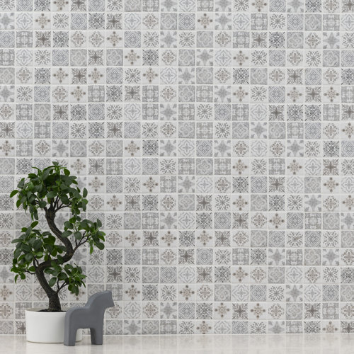 Patterned Porcelain Floor Tile You'll Love | Wayfair