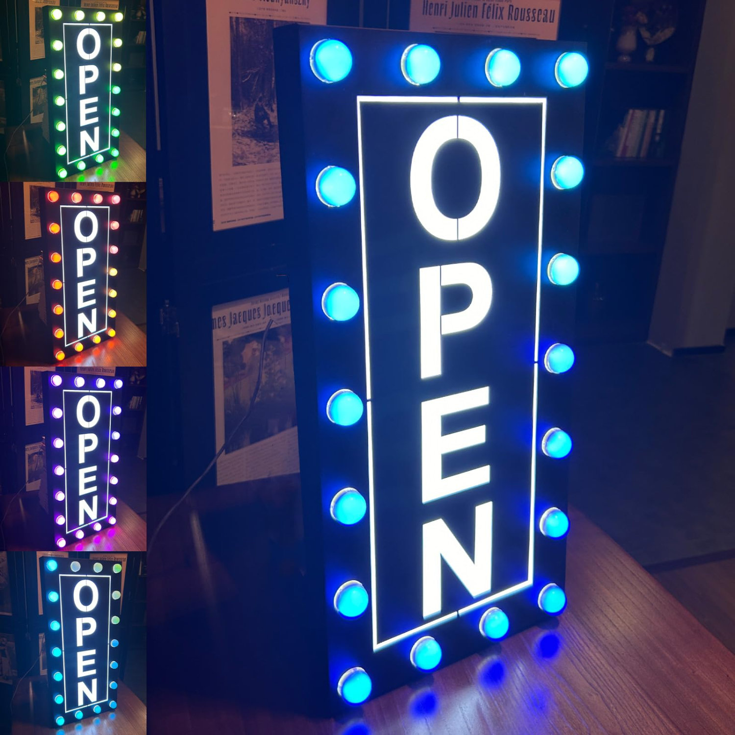 Orblue Outdoor Open Signs For Business, Large Waterproof Open Sign LED ...