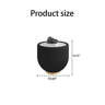 Latitude Run® Modern Round Sintered Stone Pattern Tabletop Leather Edge ...