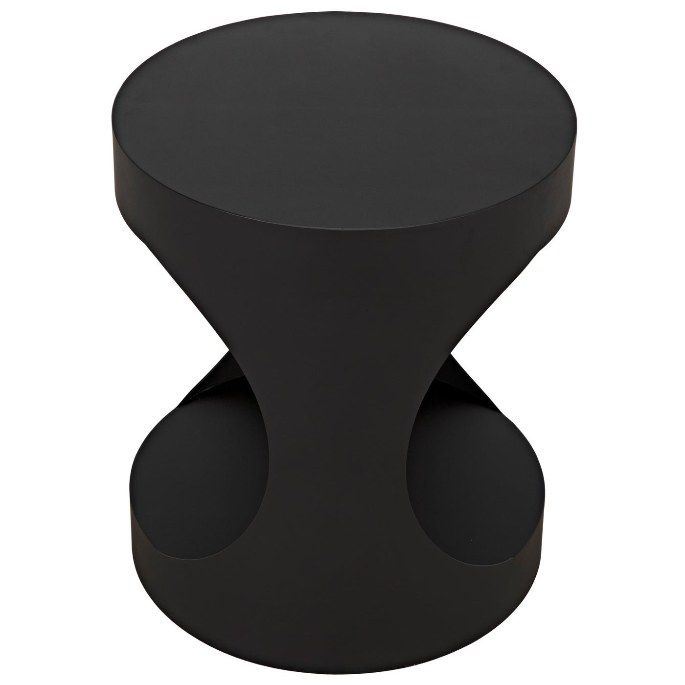 Noir Eclipse Drum End Table | Wayfair