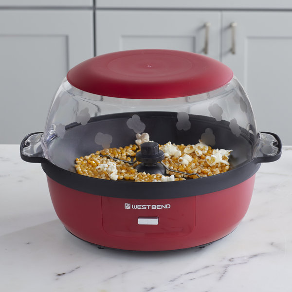 West Bend Stir Crazy 6 Qt. Popcorn Machine, In Red & Reviews - Wayfair ...