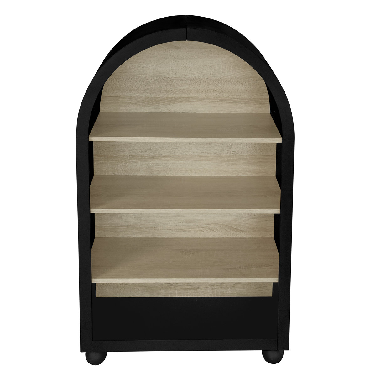 Latitude Run® Modern Ached Bookshelf , 4-Layer Bookcase , Arched ...
