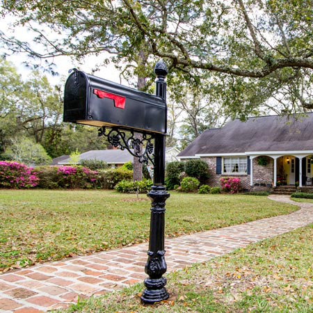 Vandalet Mailbox Co. 56" H In-Ground Decorative Post & Reviews | Wayfair