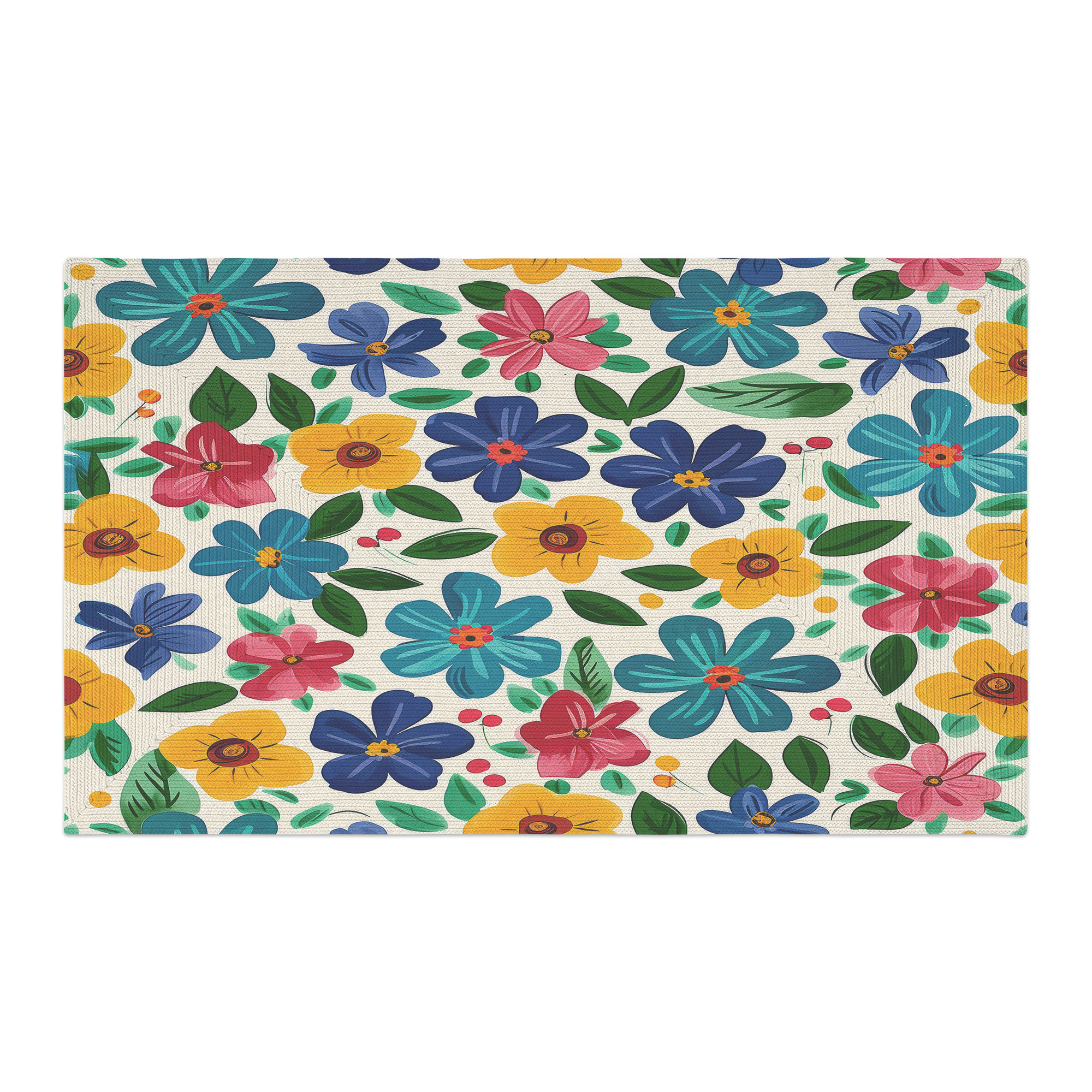 Red Barrel Studio® Fresh Petal Blossoms Braided Rug | Wayfair