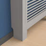 LUVODI Wooden High Radiator Cover Wood Cabinet Grey Large Horizontal ...