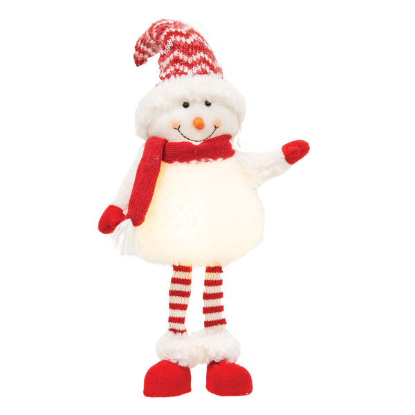 The Holiday Aisle® Light Up Standing Waving Snowman | Wayfair