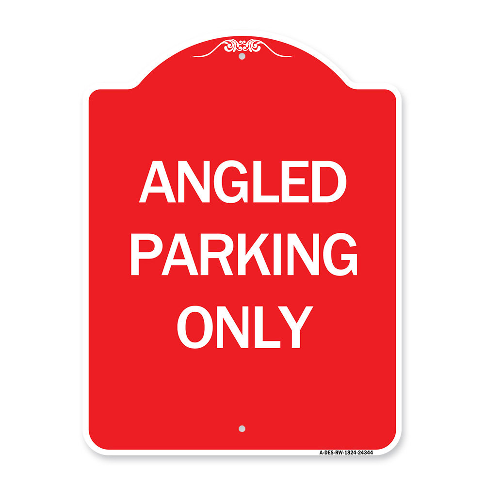 Signmission Designer Series Sign - Angle Parking Only/24344 - Wayfair ...