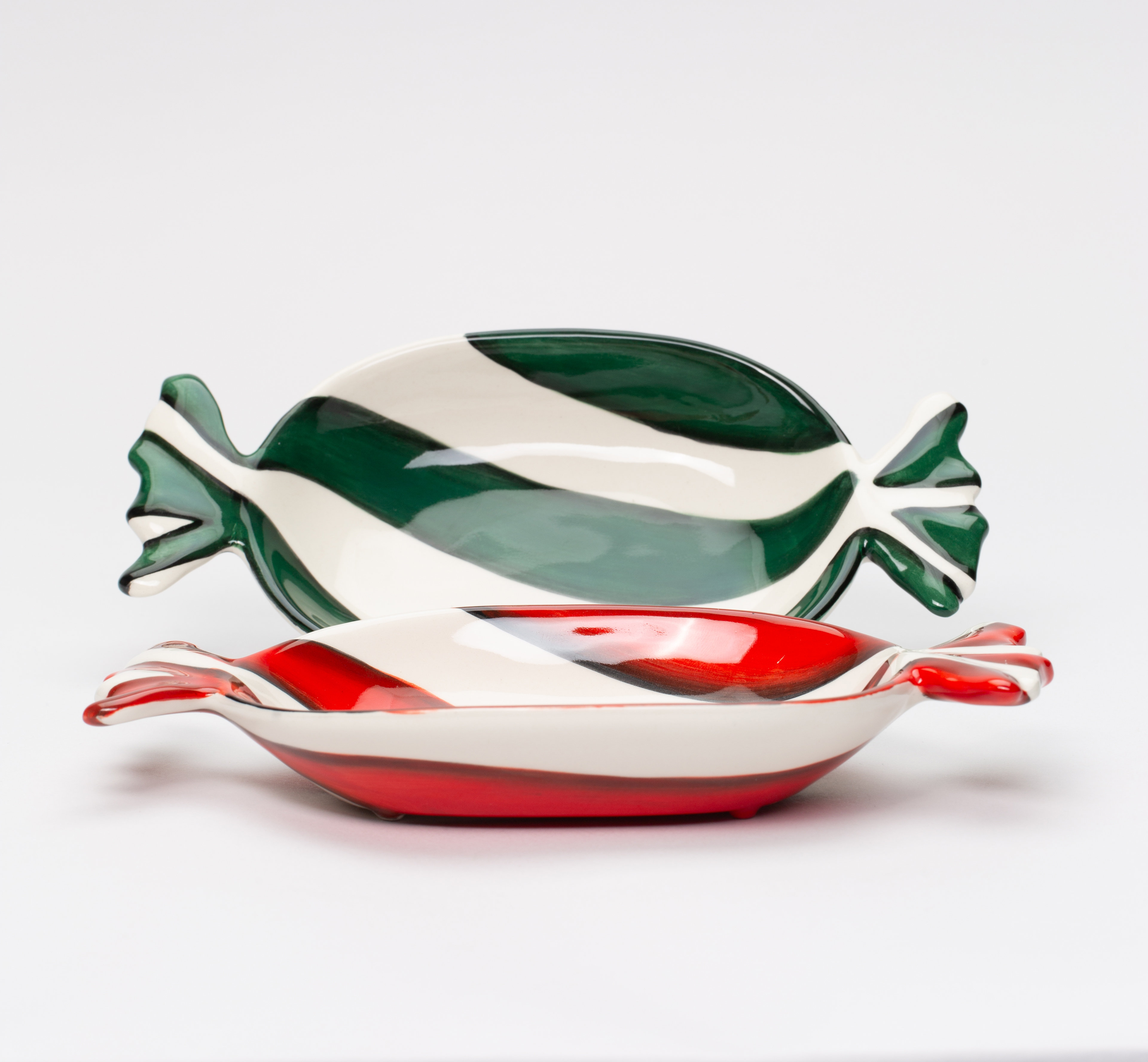 Winston Porter Peppermint Candy Dish Set - Red And Green - Wayfair Canada