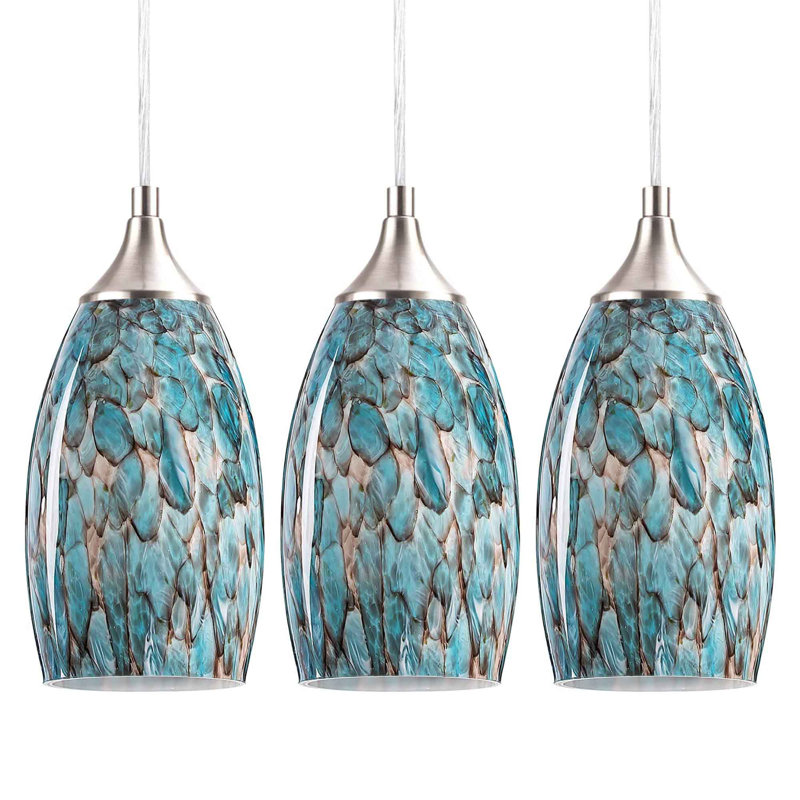 Ivy Bronx Larone 1 - Light Blue Teardrop Pendant | Wayfair