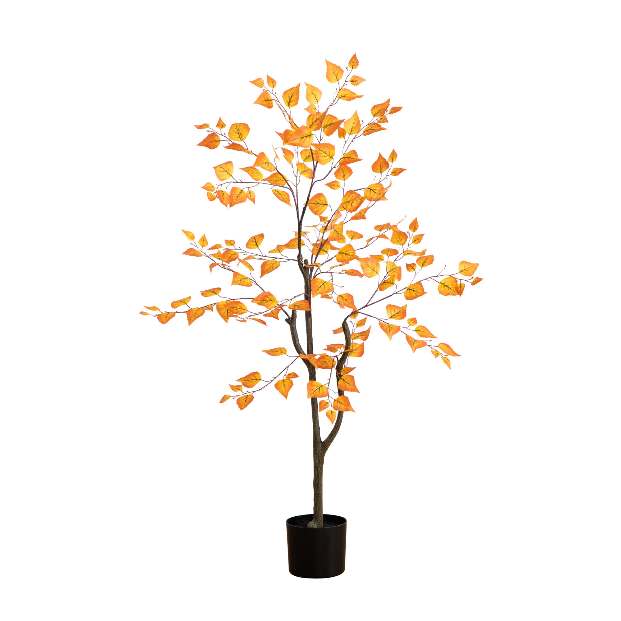 Ophelia & Co. 4ft. Autumn Birch Leaf Artificial Fall Tree | Wayfair