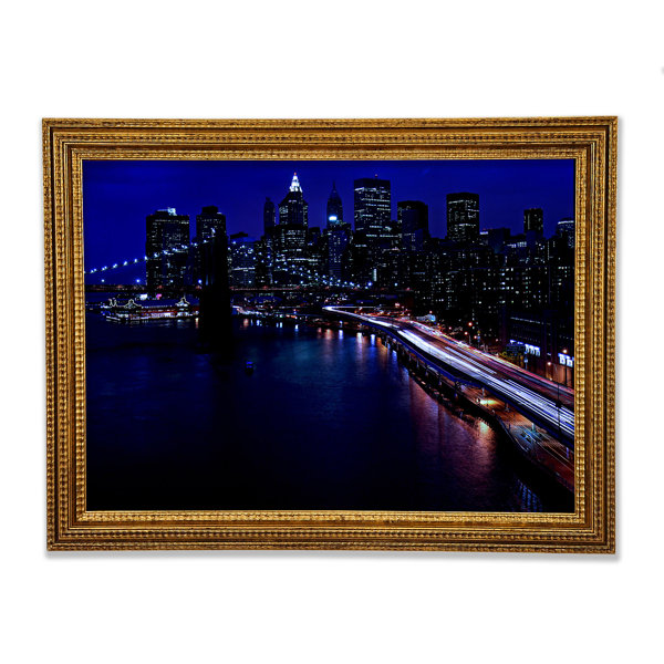 Bright Star The Lights Of The Big City - Single Picture Frame Print ...