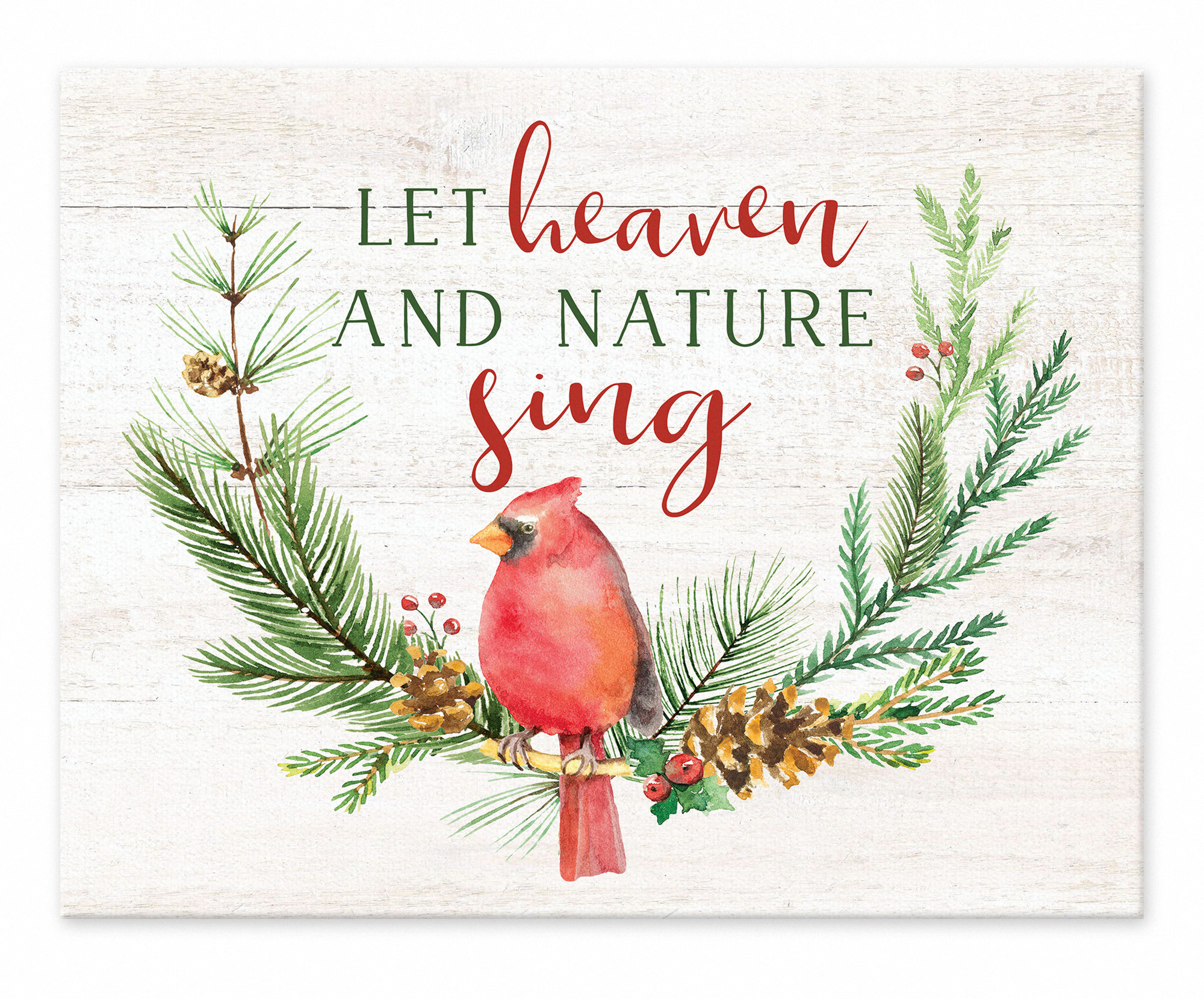 The Holiday Aisle® Strayer Let Heaven and Nature Sing Easelback ...