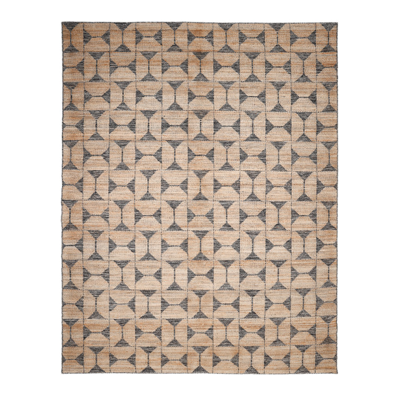 Solo Rugs Geometric Area Rug in Light Brown/Black & Reviews | Perigold